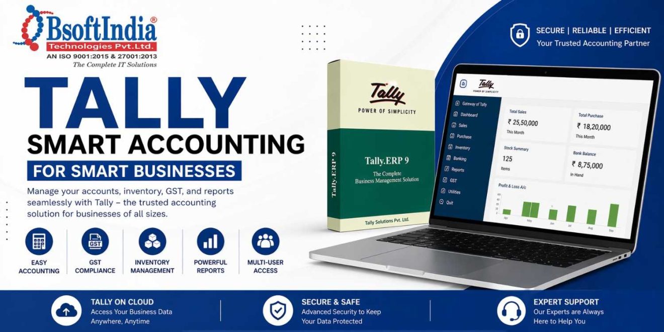 Tally ERP Solutions – Easy Accounting | bsoft.co.in